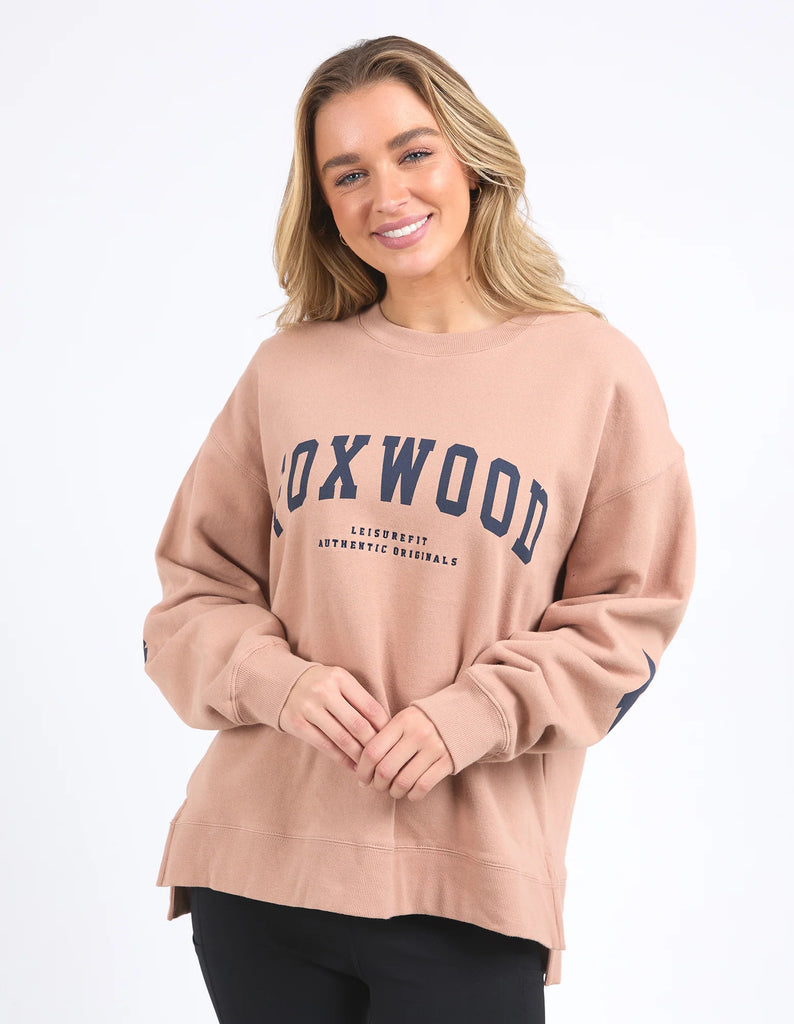 Shop Interval Tan Print Crew | Flo & Frankie