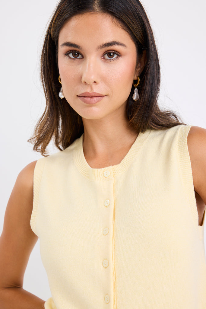 Shop Alleyway Butter Lightweight Soft Knit Crewneck Vest Top | Flo & F