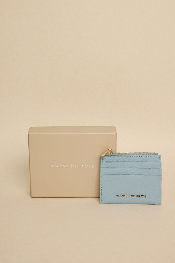 Shop Small Blue Leather Card Holder | Flo & Frankie