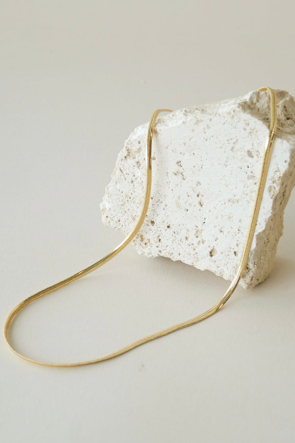 Shop Classic Snake Chain Gold Necklace Online | Flo & Frankie