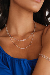 Shop Double Link Chain EOL Silver Necklace | Flo & Frankie