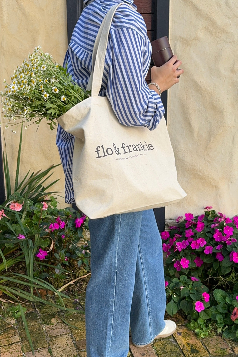 Shop Natural Tote Bag Online | Flo & Frankie