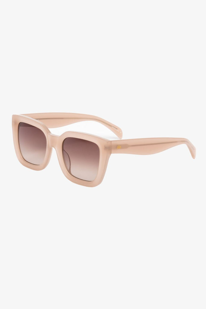 Shop Harlow Cream Rosewood Gradient Lens Sunglasses | Flo & Frankie