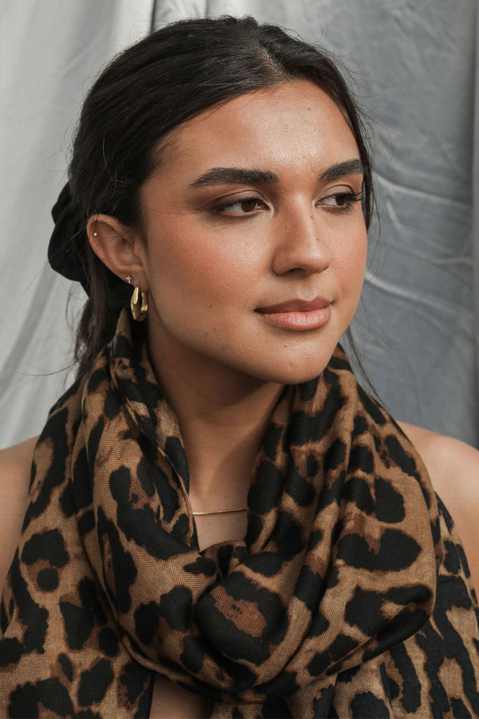 Shop Leopard Print Light Scarf | Flo & Frankie