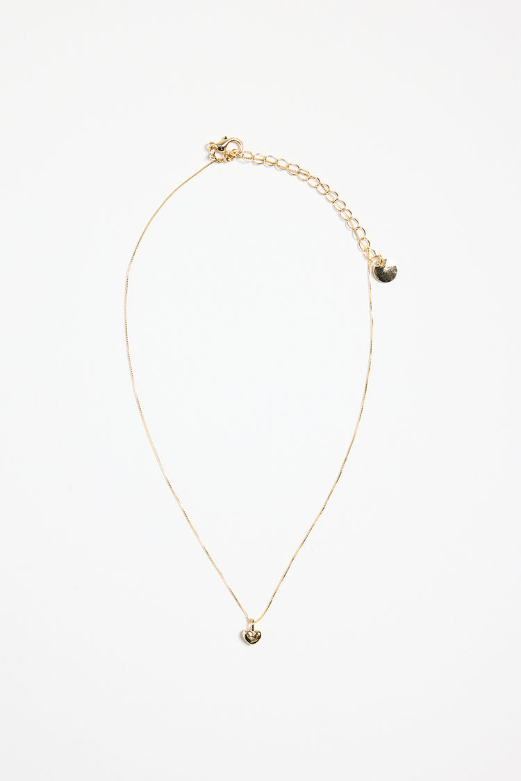 Shop Love Heart Chain Gold Necklace | Flo & Frankie