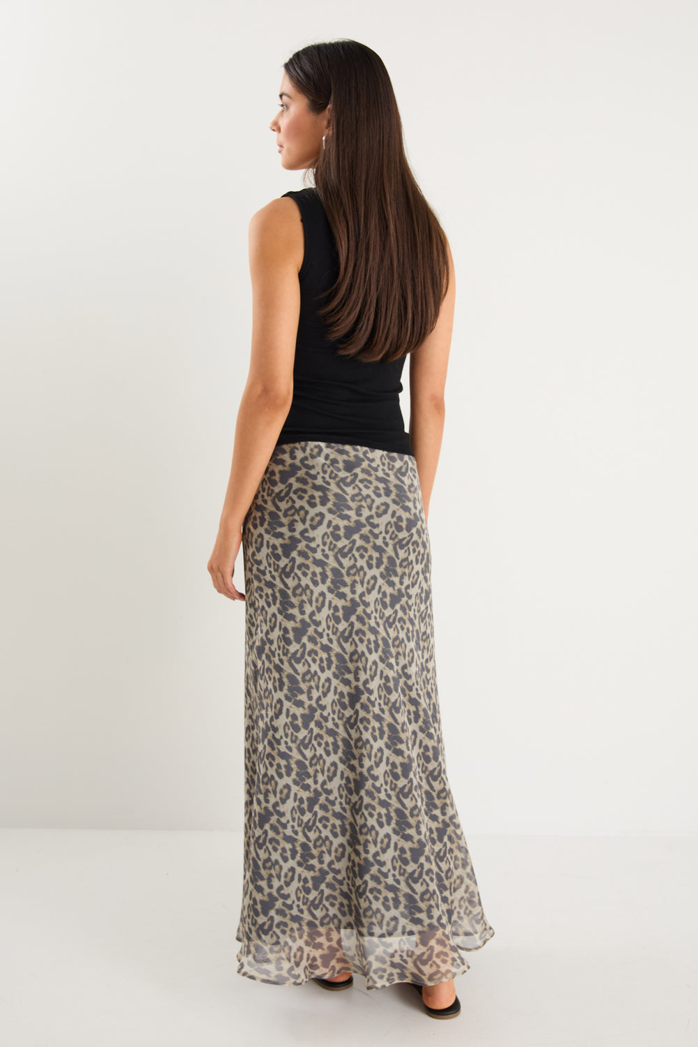 Shop Gradual Leopard Print Bias Maxi Skirt | Flo & Frankie