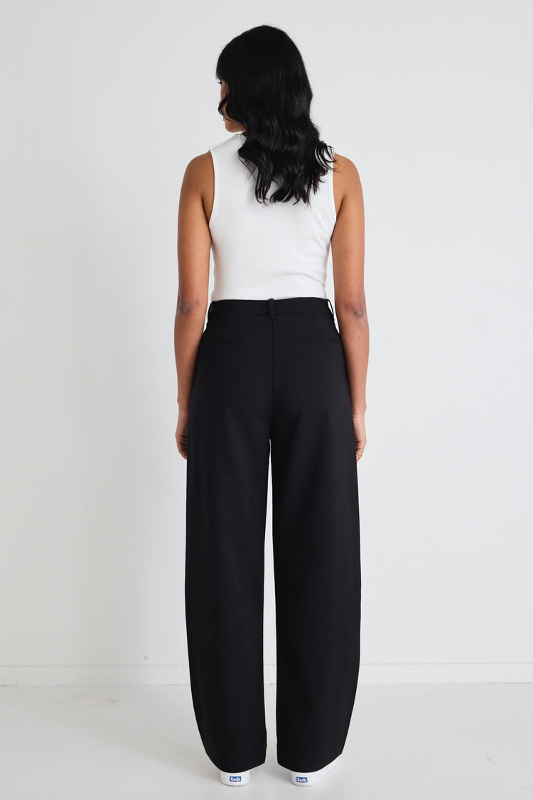 Shop Sister Black Textured Wide Leg Pants | Flo & Frankie