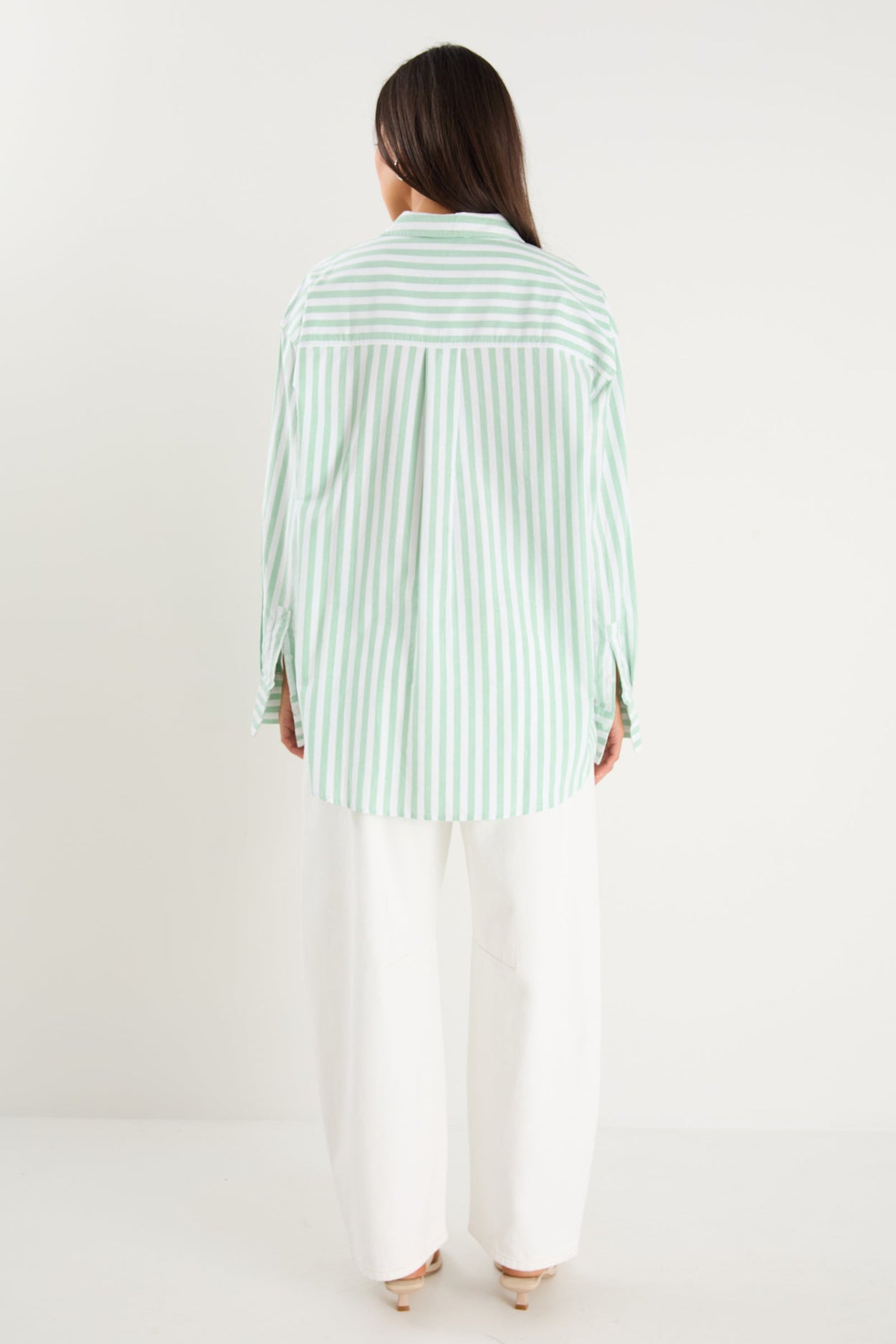 Green Wide Stripe Winchester Dress Shirt