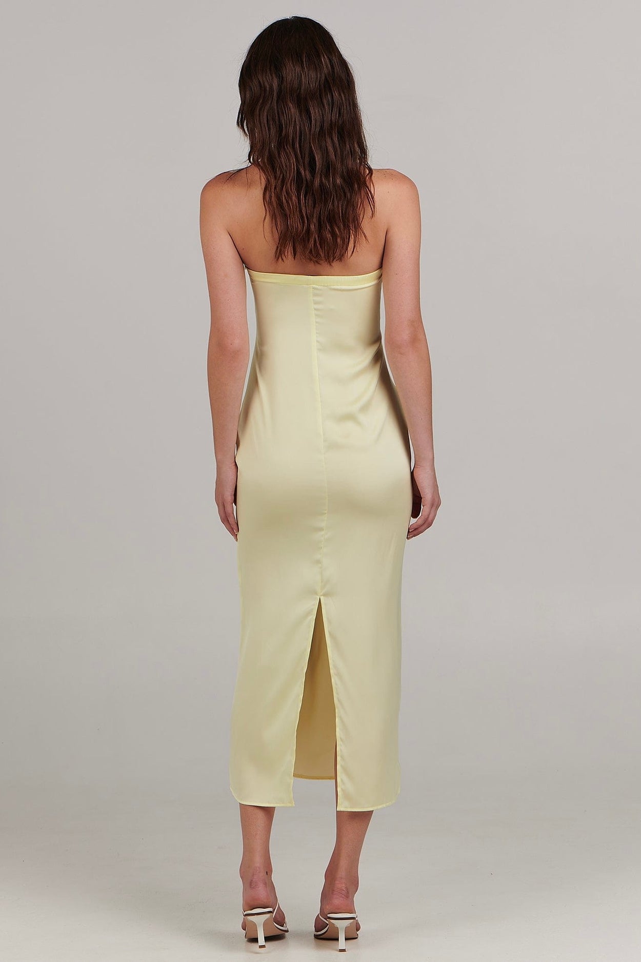 Shop Sinead Lemon Strapless Midi Dress | Flo & Frankie