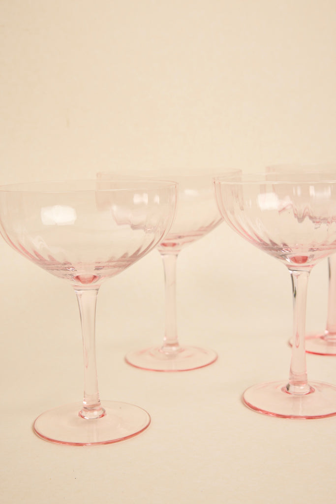 Shop Pink Ripple Martini Glass | Flo & Frankie