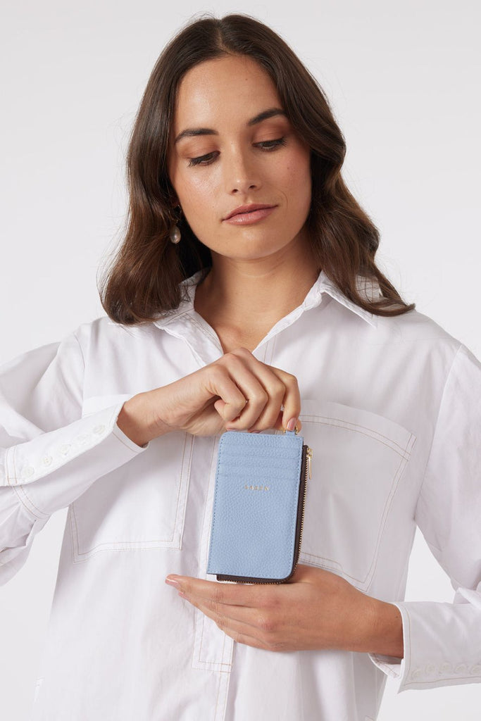 Shop Winona Hydrangea Leather Card Holder | Flo & Frankie