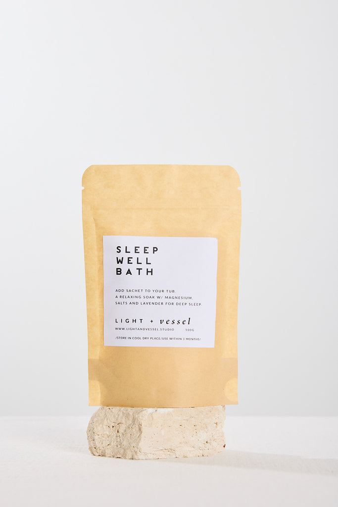 Shop Sleep Well 100g Single Sachet Bath Soak | Flo & Frankie