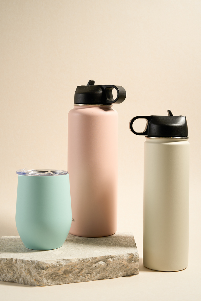 Shop Ivory Stainless Steel 710ml Water Bottle | Flo & Frankie