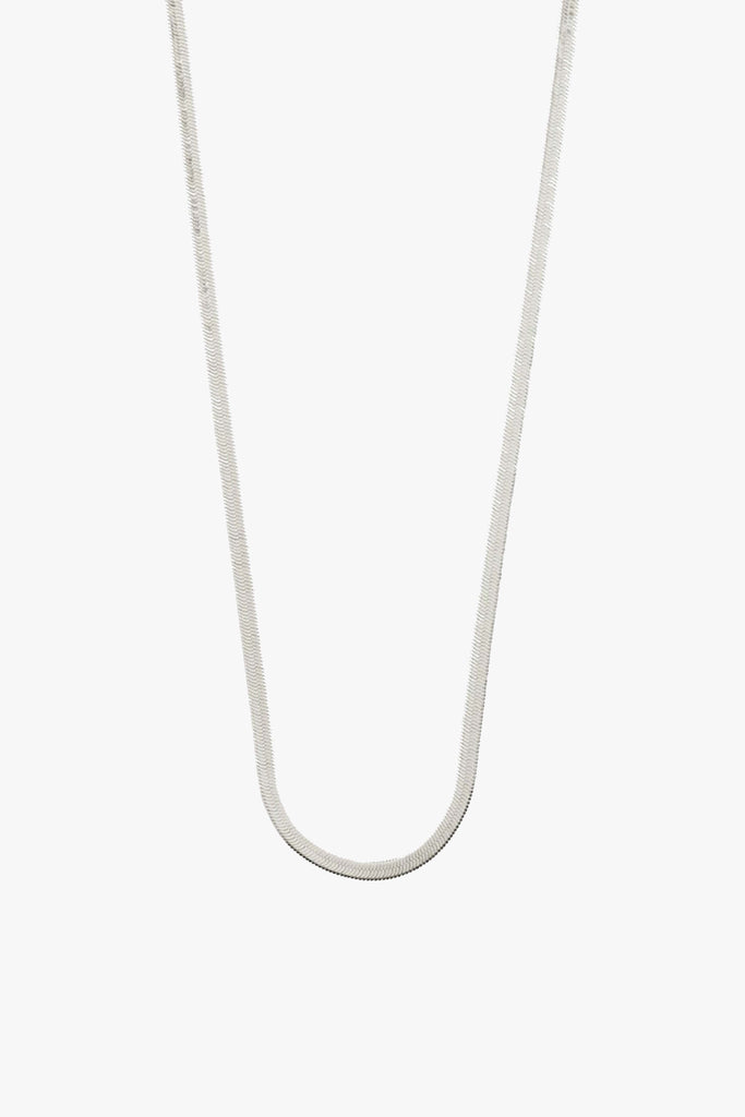 Shop Joanna Silver Plated Snake Chain Necklace | Flo & Frankie